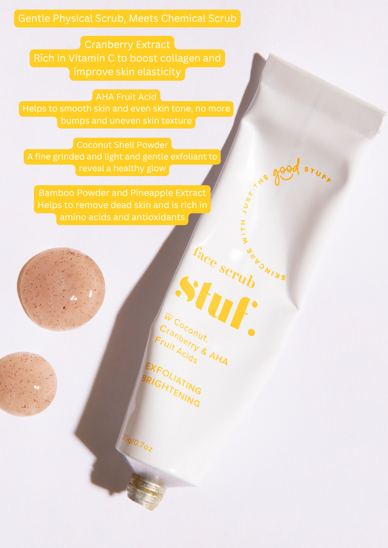 Gentle Exfoliating Face Scrub Mini Travel Size | Stuf. Skin AU ...